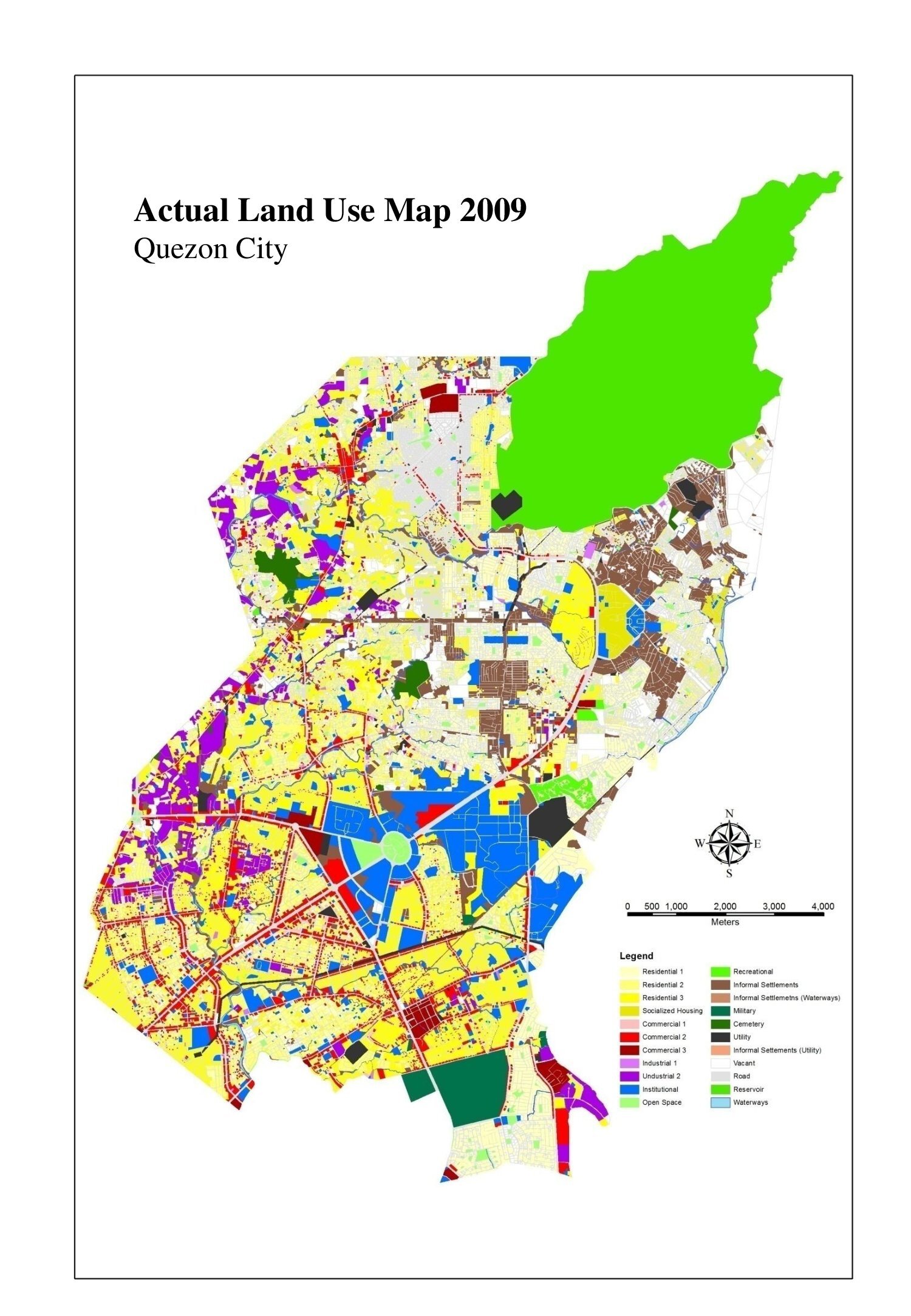 QC Actual Land Use Map 2009 | Libros | QC Public Library