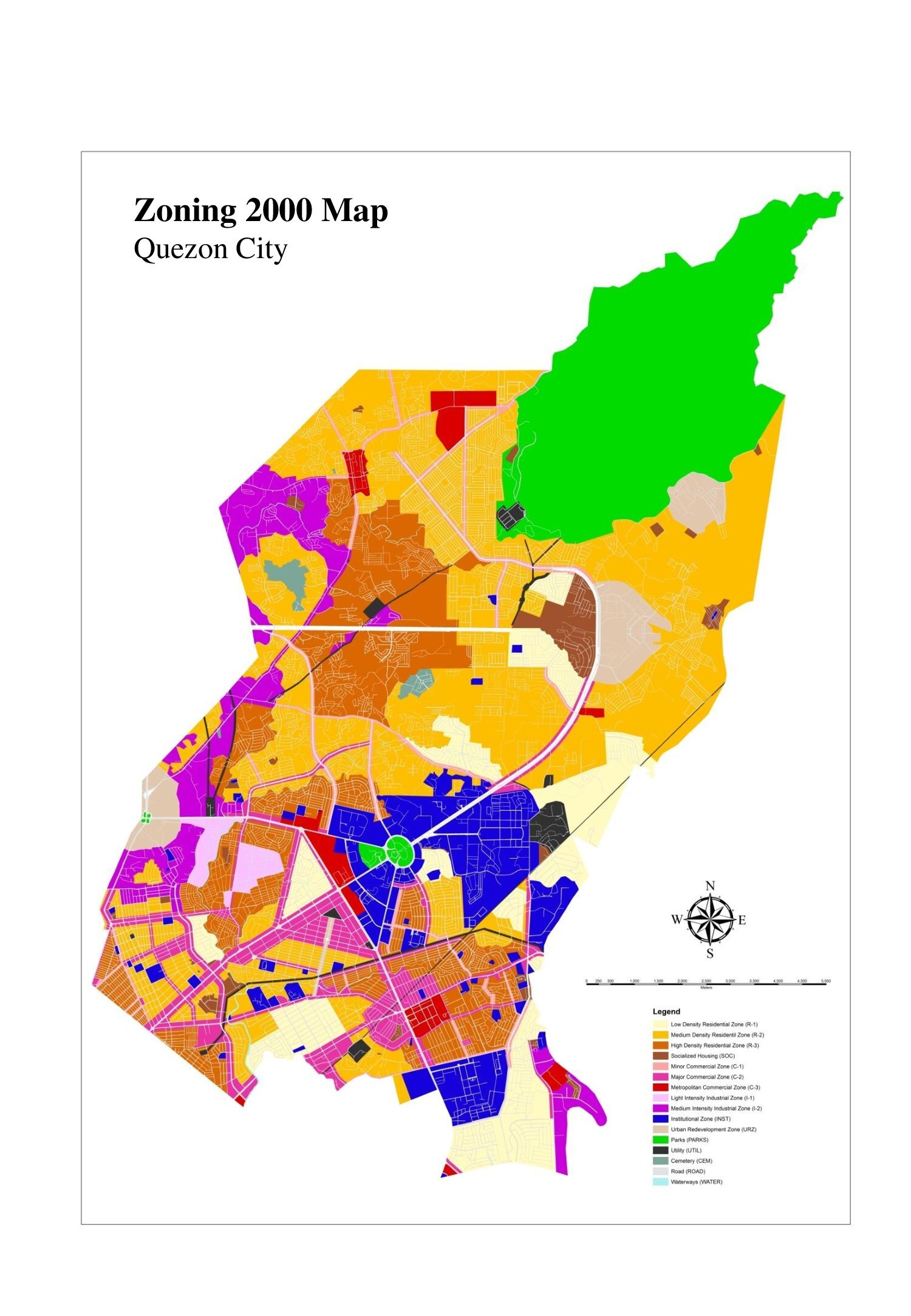 QC Zoning Map 2000 | Libros | QC Public Library
